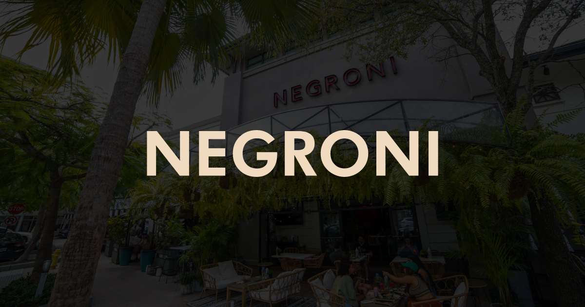 Negroni Sushi bar, cocktails, burgers & beers in USA